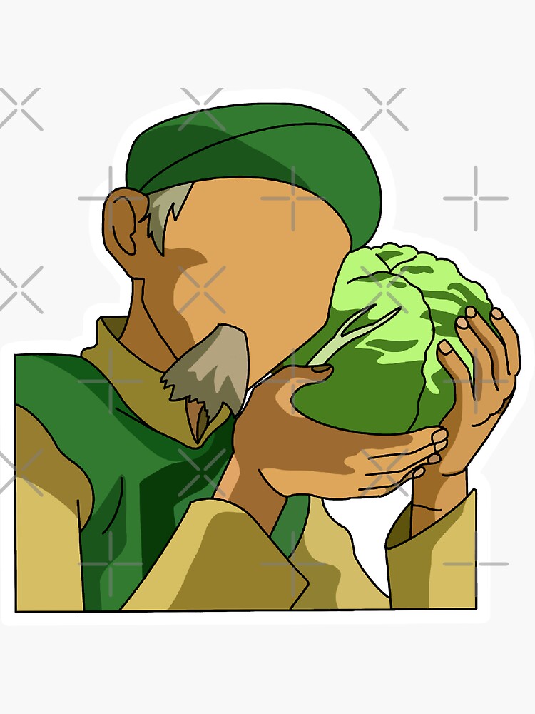 "Cabbage Man and His Cabbage" Sticker for Sale by KyjdArts | Redbubble