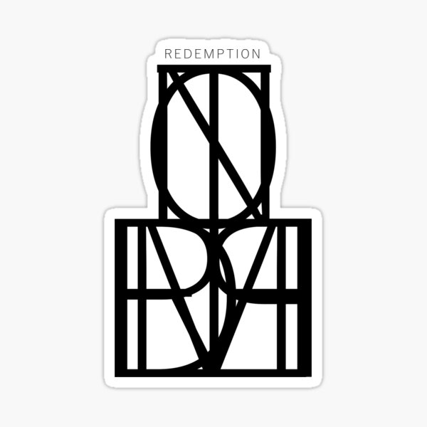 " logo design redemption" Sticker for Sale by Redeeming | Redbubble