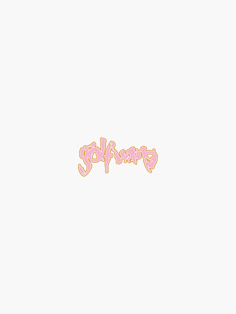"Pink Golf Wang Safari Design" Sticker for Sale by markashxx | Redbubble