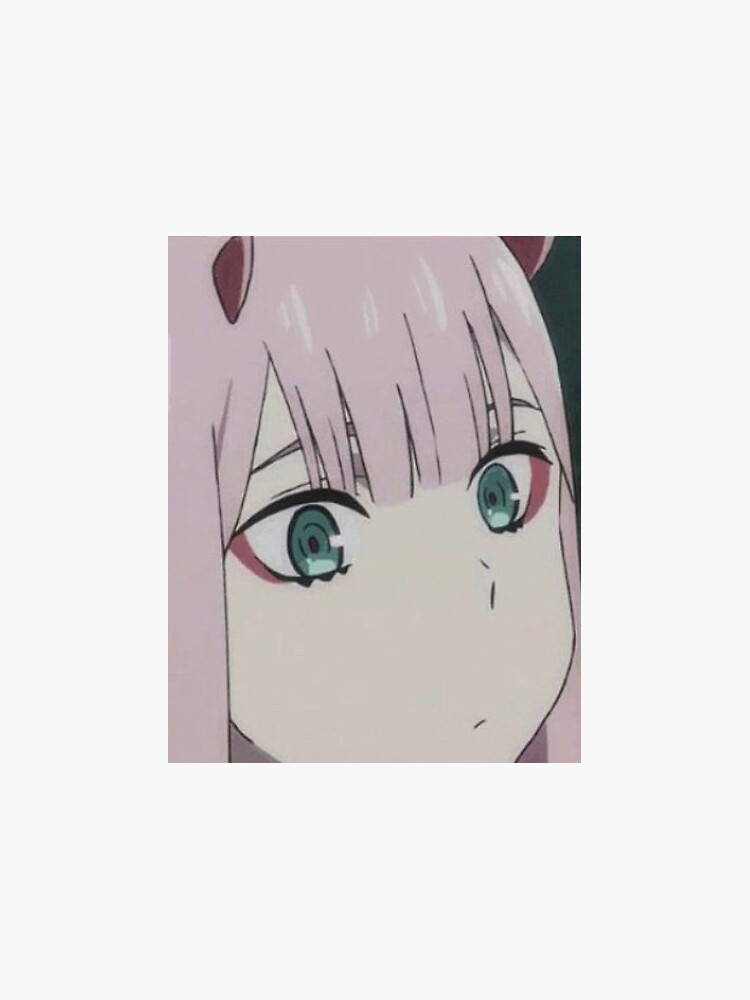 "Zero Two Face" Sticker for Sale by Zephron128 | Redbubble