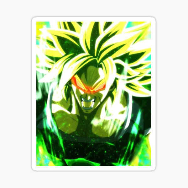 "Legendary super Saiyan Broly" Sticker by Andreartist93 | Redbubble