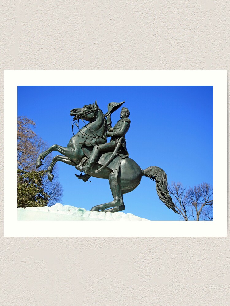 "Andrew Jackson Raising His Hat" Art Print by corawandel | Redbubble