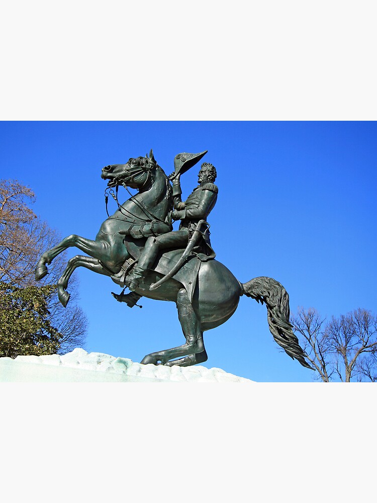 "Andrew Jackson Raising His Hat" Art Print by corawandel | Redbubble