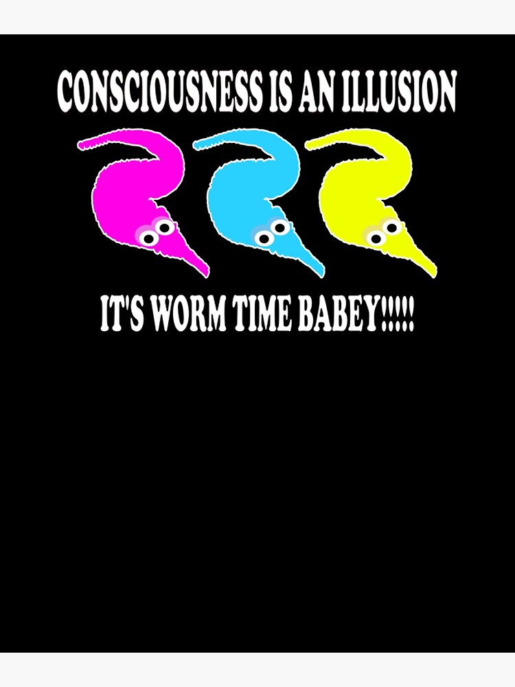 "Funny Magic Worm on a String Meme Gift Worm On A" Art Print by ...