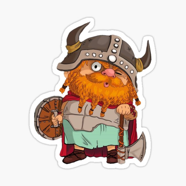 "Chibi Viking " Sticker for Sale by sid1497 | Redbubble