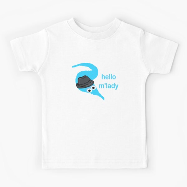 "Funny Magic Worm on a String Hello M'Lady Meme" Kids T-Shirt for Sale ...