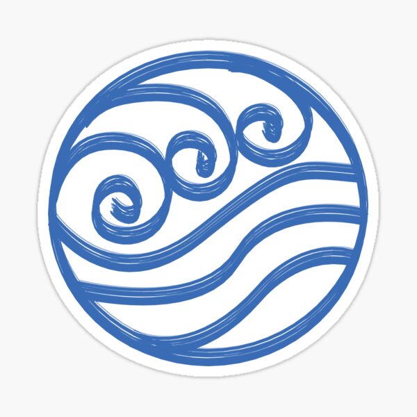 "Water Tribe Insignia- Avatar" Sticker by kedarghadi | Redbubble