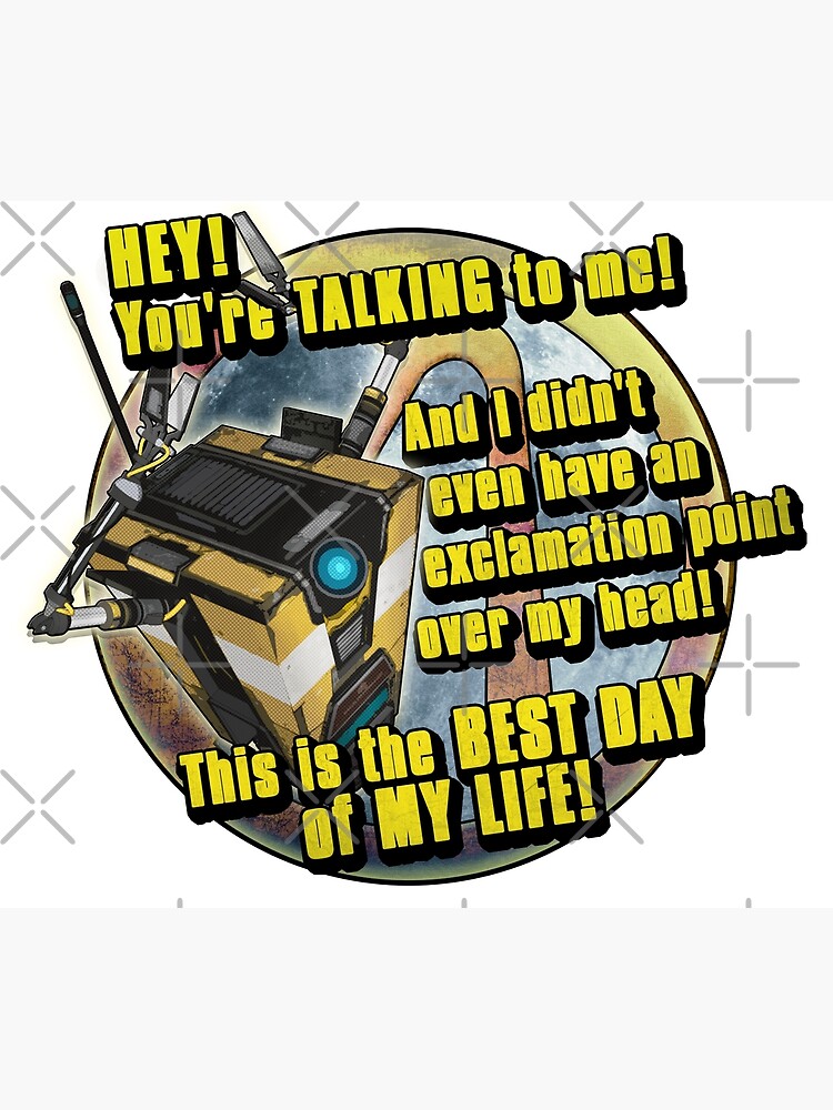"Borderlands Happy Claptrap" Poster by MoreLikeIt | Redbubble