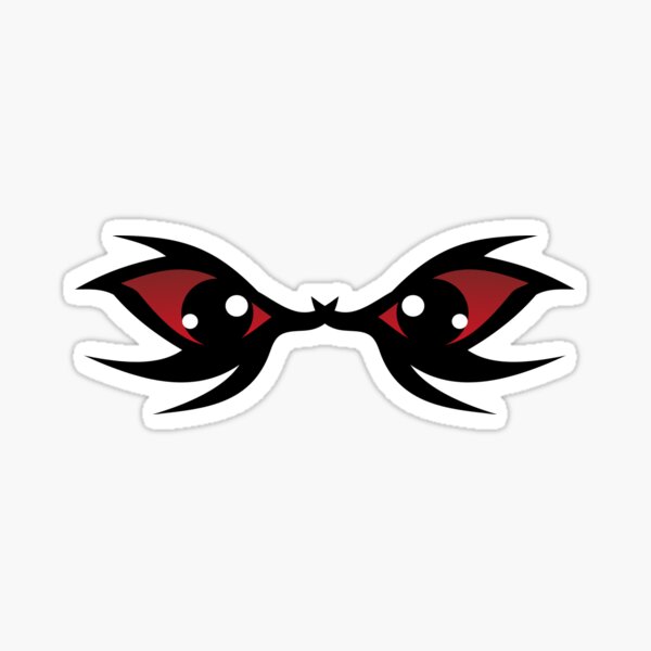 "angry eyes expression cartoon illustration" Sticker for Sale by ...