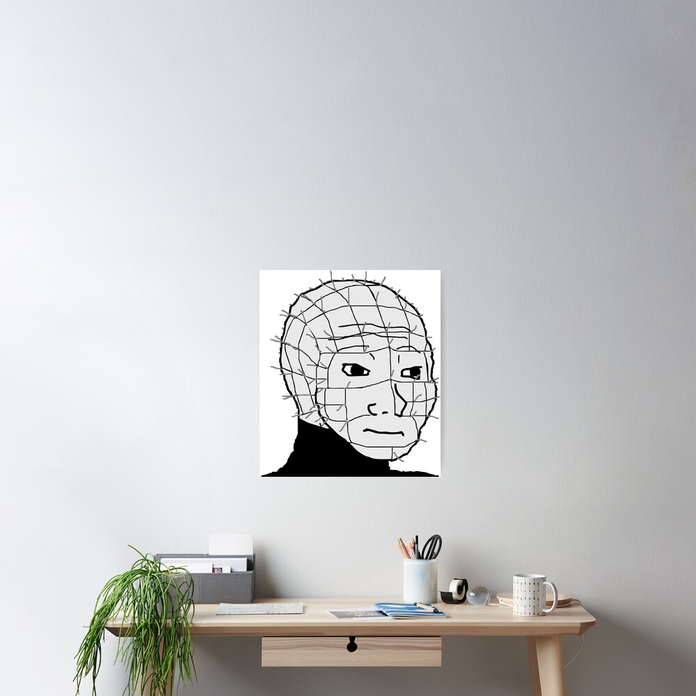 "Wojack Pinhead" Poster by snec | Redbubble