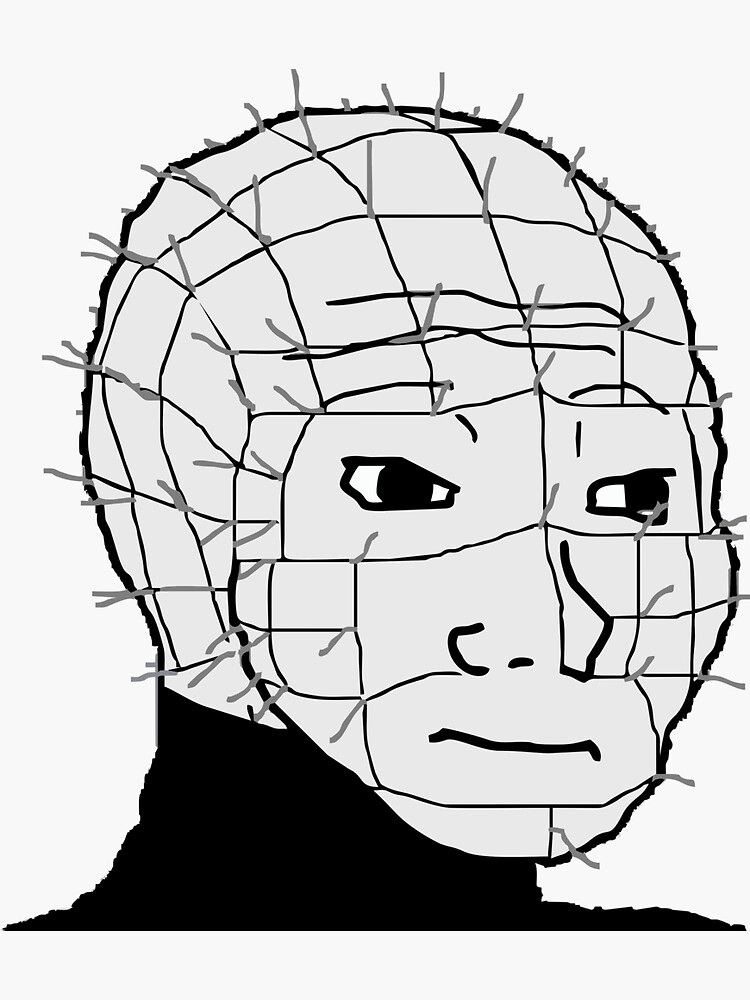 "Wojack Pinhead" Sticker by snec | Redbubble