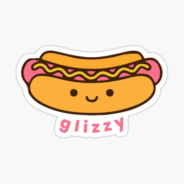 "glizzy dog " Sticker for Sale by akshitamishra | Redbubble