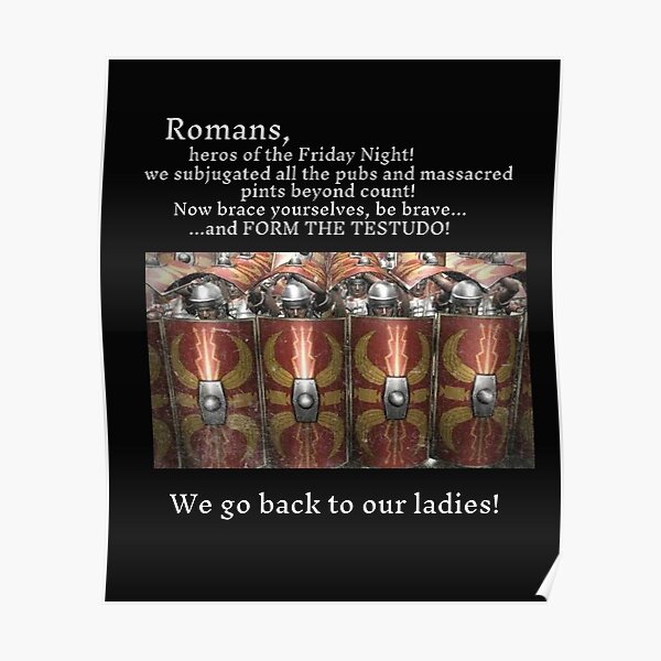 "Friday Night Testudo" Poster for Sale by HistoryMafia | Redbubble
