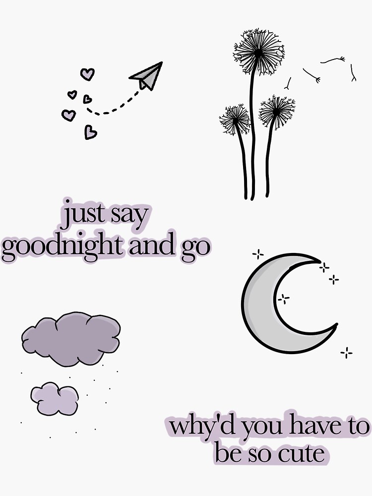 "goodnight n go stan pack" Sticker for Sale by kerryandzara | Redbubble