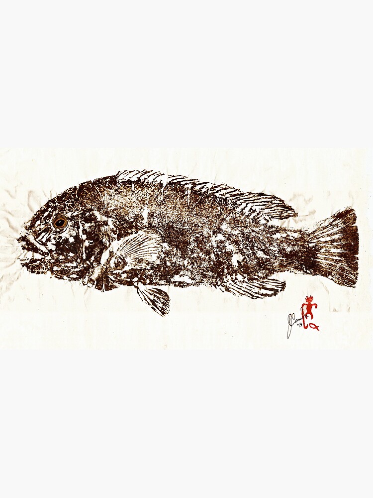 "Tautog on Rice Paper" Art Print for Sale by IslandFishPrint | Redbubble