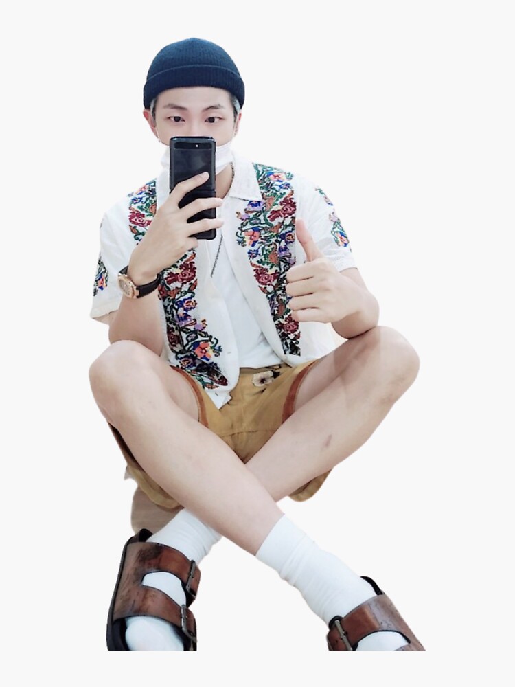 "BTS RM selca 20200901" Sticker by seokjinnieworld | Redbubble