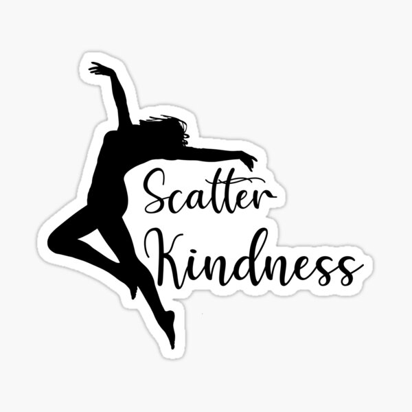 "Scatter Kindness" Sticker by ROXANNECHEE | Redbubble