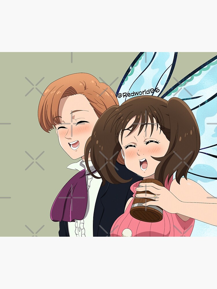 "King and Diane, Nanatsu no Taizai" Art Print by Redworld96 | Redbubble