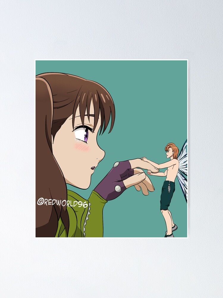 Póster «King and Diane, Nanatsu no Taizai» de Redworld96 | Redbubble