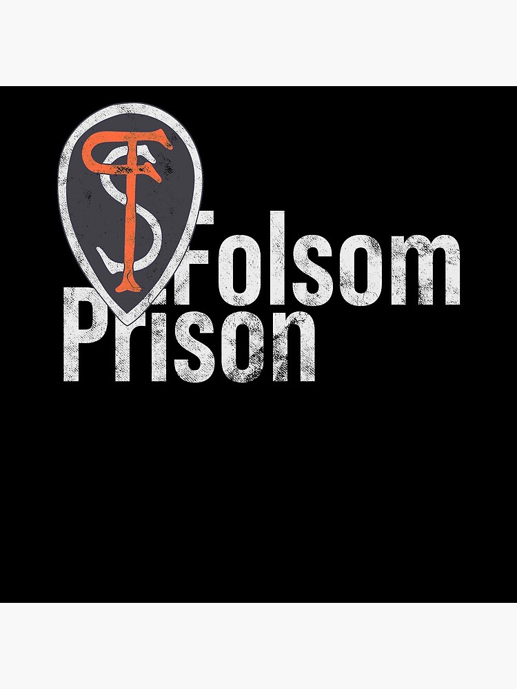 "Distressed Folsom Prison Text - Badge Symbol - Prison Cell" Acrylic ...