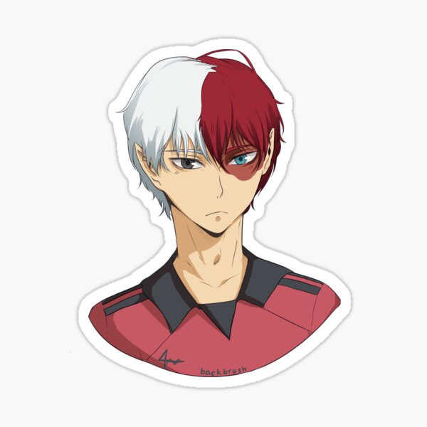 "Todoroki" Sticker for Sale by backbrush | Redbubble