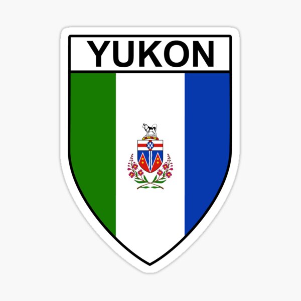 "Yukon Flag Gifts, Stickers, Masks & Products (GF)" Sticker by mpodger ...
