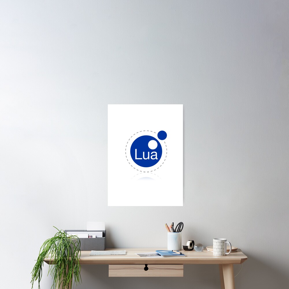 "Lua Scripting Logo" Poster by RicherBod | Redbubble