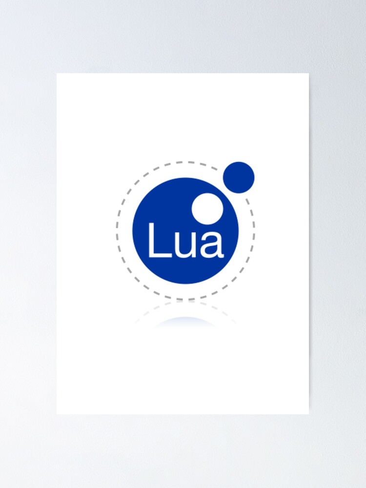 "Lua Scripting Logo" Poster by RicherBod | Redbubble