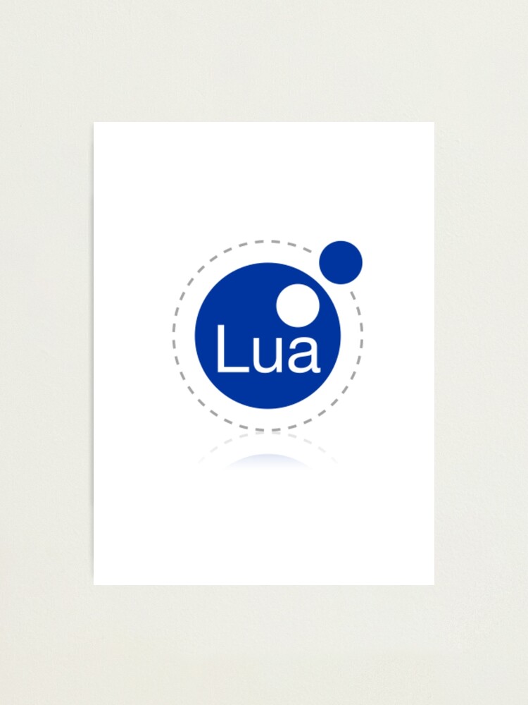 "Lua Scripting Logo" Photographic Print for Sale by RicherBod | Redbubble