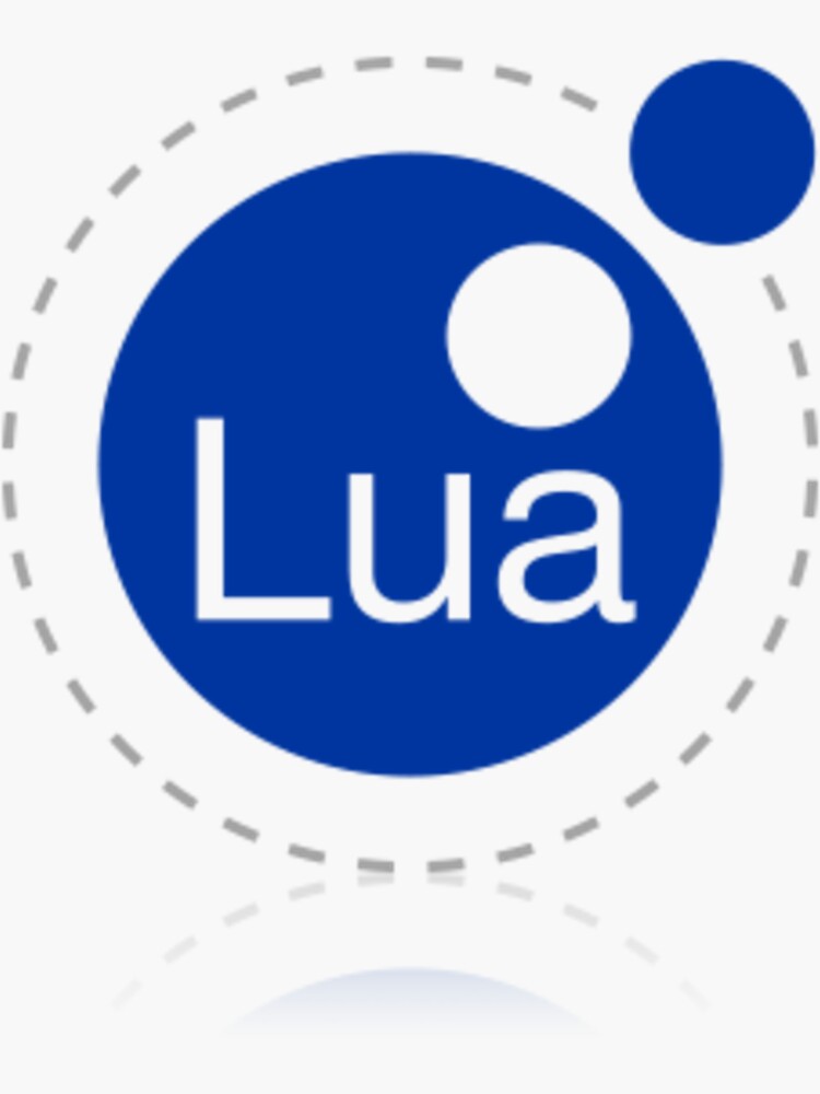 "Lua Scripting Logo" Sticker by RicherBod | Redbubble
