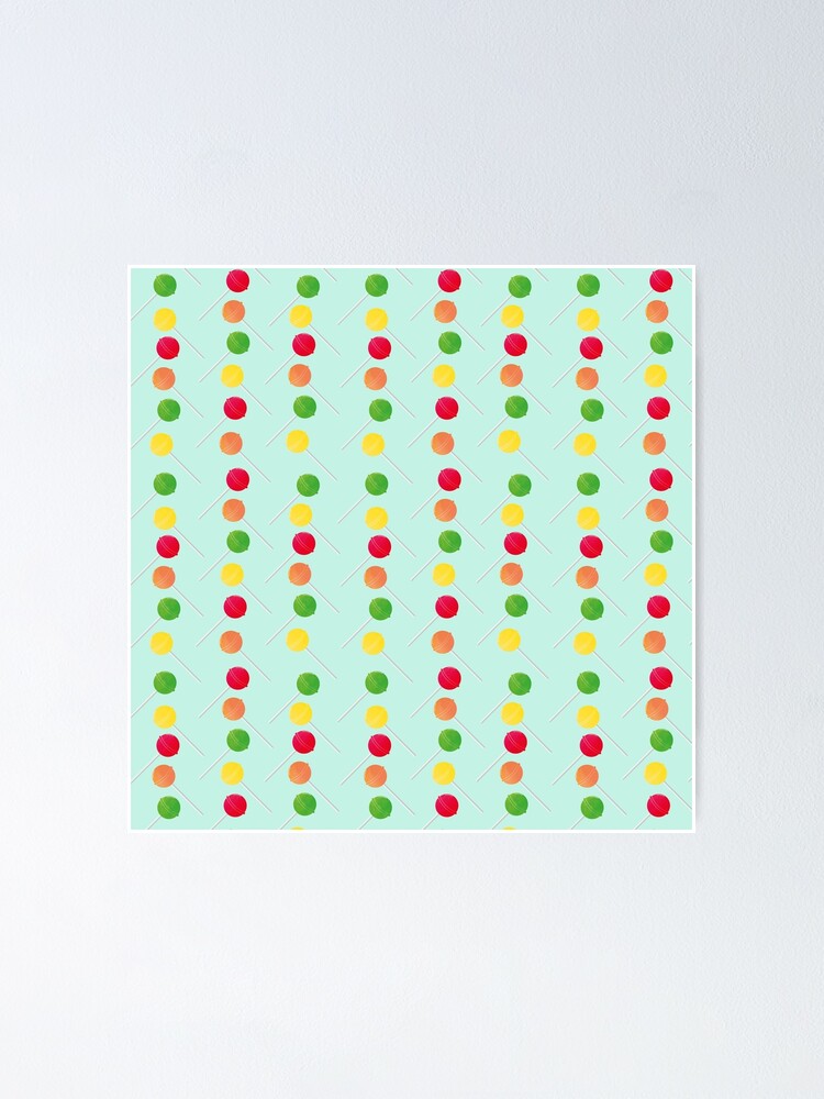 "Lollipop pattern - chupa chups" Poster by VioletStudio | Redbubble