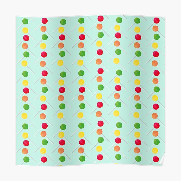 "Lollipop pattern - chupa chups" Poster by VioletStudio | Redbubble