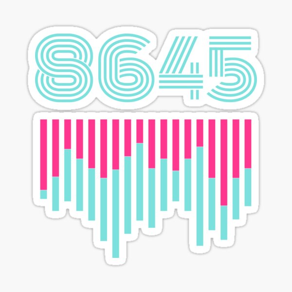 "8645" Sticker for Sale by achrafjirani | Redbubble