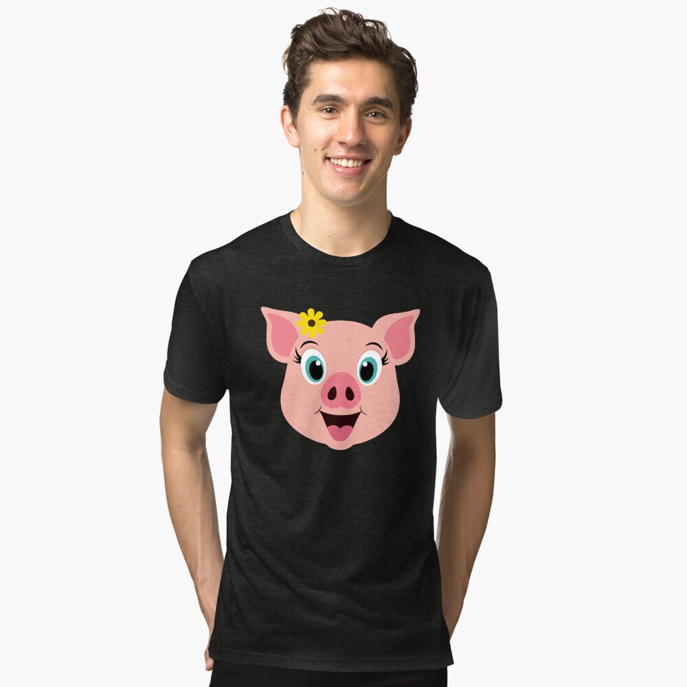 "Cute Girl Pig Face " Sticker for Sale by CreatedForYou | Redbubble