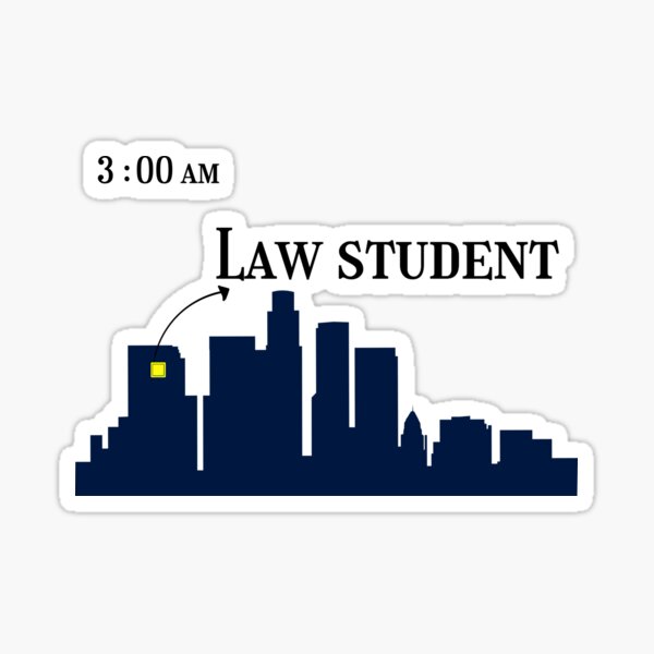 "Law Student Life" Sticker for Sale by ORRAPAN | Redbubble