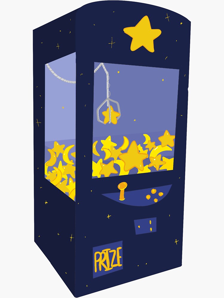 "Starry Claw Machine" Sticker by BerryExpress | Redbubble