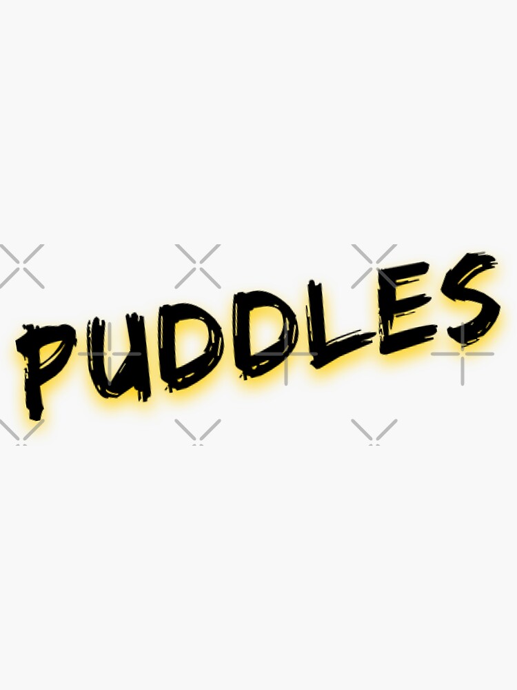 "Puddles" Sticker for Sale by DiaperedFancy | Redbubble