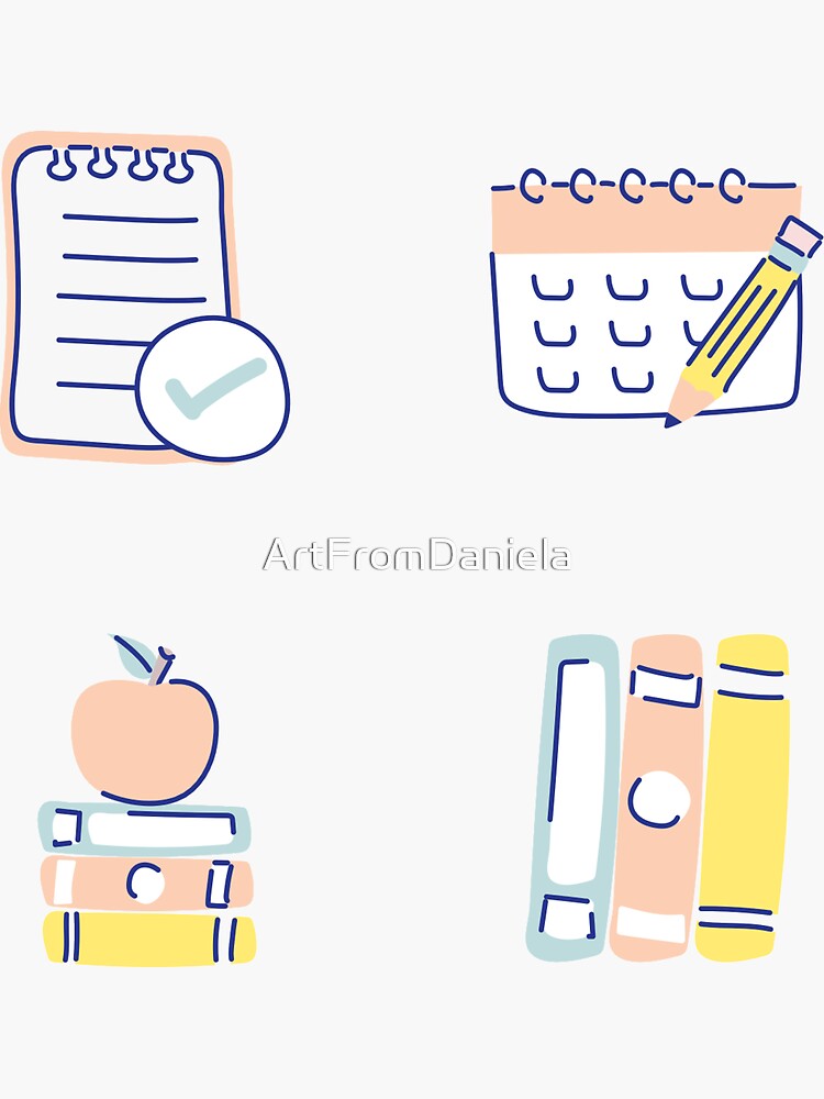 "Bullet Journal Back to School Sticker Set" Sticker for Sale by ...