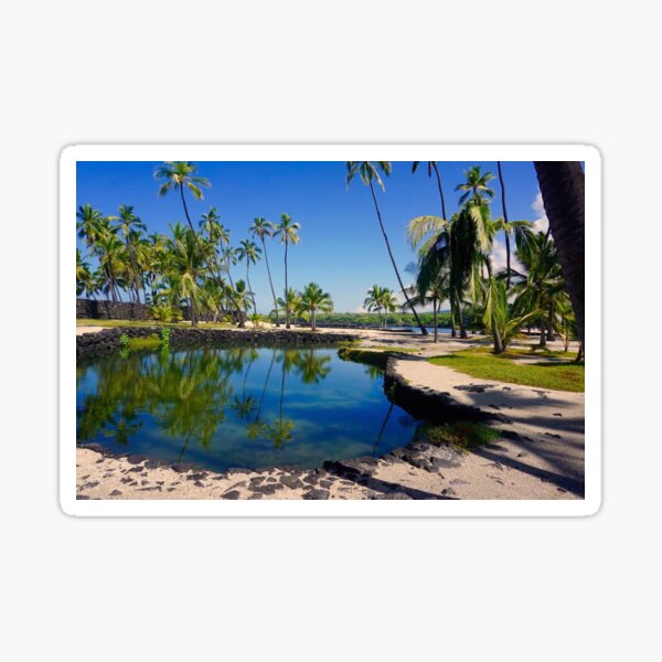 "Hawaiian Oceanside" Sticker for Sale by jade-aliya | Redbubble