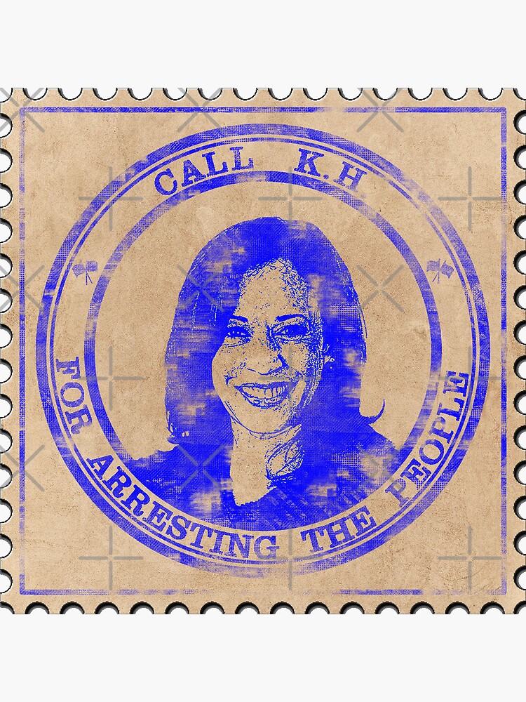 "Kamala Harris Funny Postage Stamp" Sticker for Sale by frigamribe88 ...