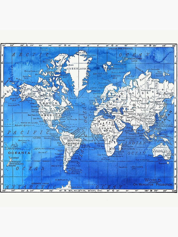 "Stormy Seas World Map" Poster for Sale by catholcombe | Redbubble