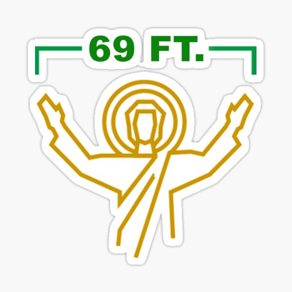 "Social Distancing - 69 Feet" Sticker for Sale by em-flitt | Redbubble