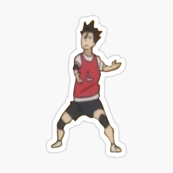 "low quality yū nishinoya sticker" Sticker by maricsosa | Redbubble