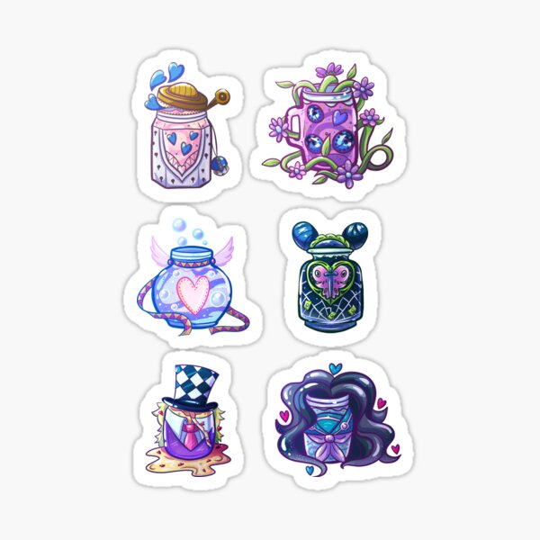 "Jojojars Set 1" Sticker for Sale by ASugarDragon | Redbubble