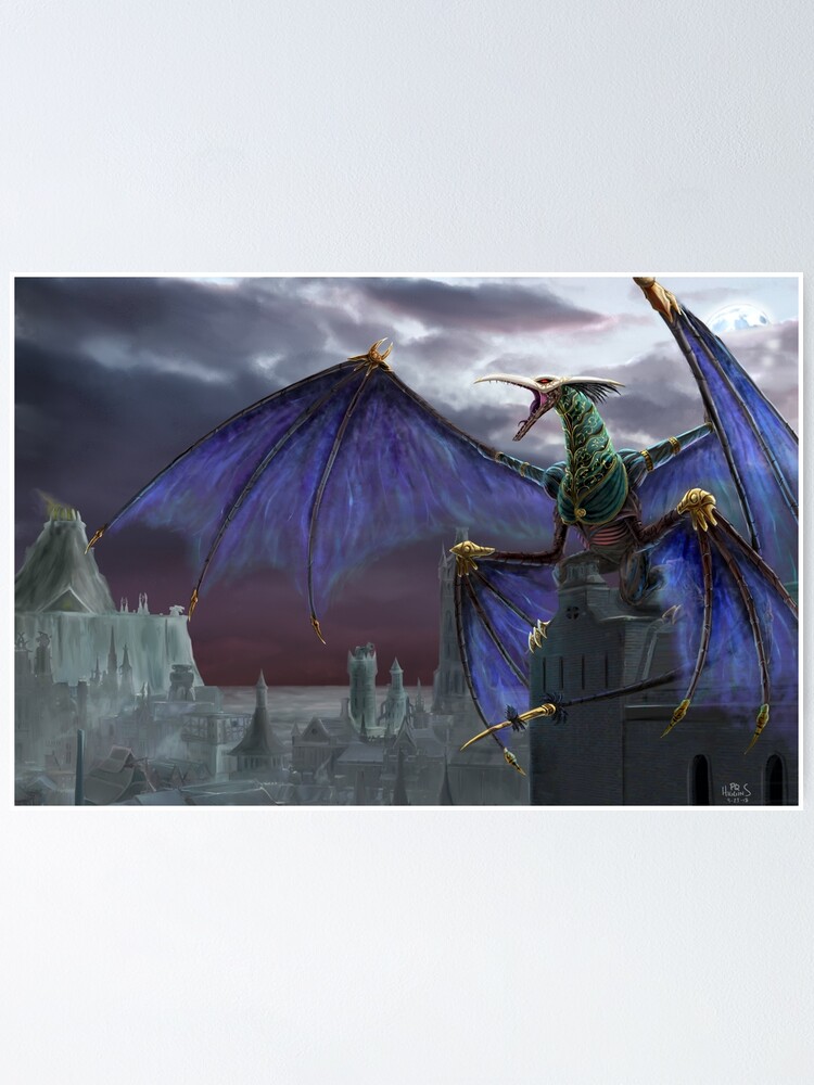 "fall dragon" Poster for Sale by PoseidonsEasel | Redbubble