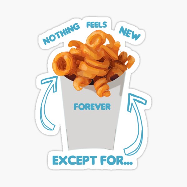 "James Acaster- Curly Fries" Sticker for Sale by VtheArtist | Redbubble
