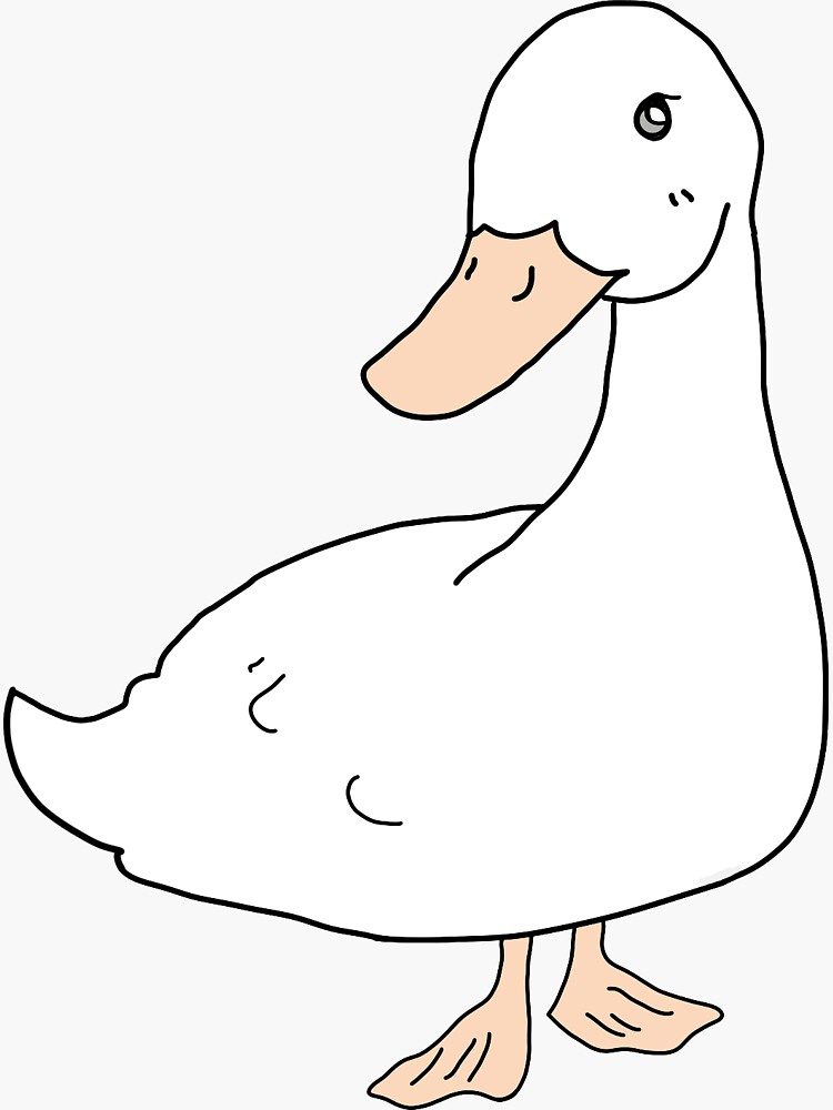 "Cute little goose" Sticker for Sale by Jennaviveart | Redbubble