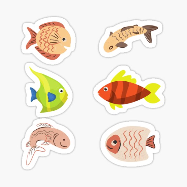 "Sea Fish sticker pack and apparel" Sticker for Sale by AnujShah7 ...