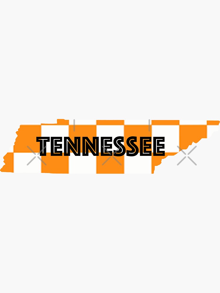 "Tennessee - Checkerboard " Sticker for Sale by mariahpowers2 | Redbubble