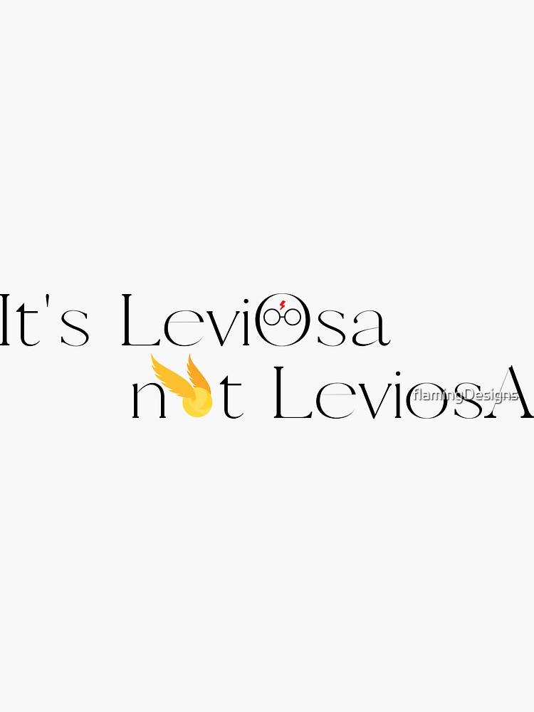 "The most famous levitation charm" Sticker for Sale by flamingDesigns ...